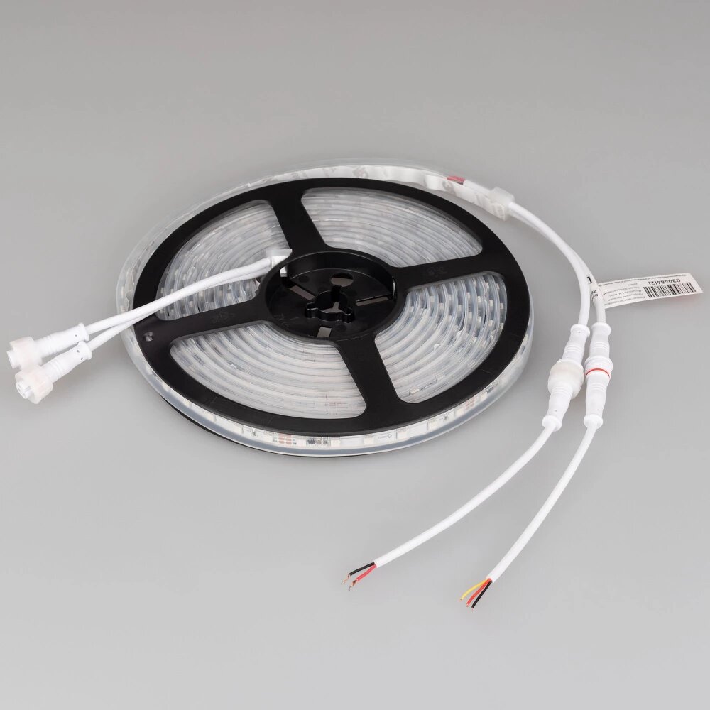 Лента герметичная SPI-P-F72-11mm 24V RGB-PX6 (14.4 W/m, IP66, 3535, 5m) (Arlight, бегущий огонь) 030484(2)