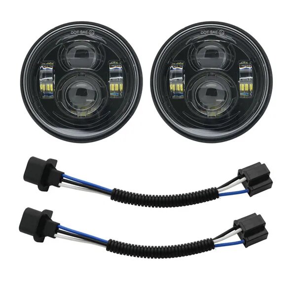 Для Davidson Dyna Fat Bob Black 4,65 дюймовые фары в стиле мотора для FXDF Dyna Fatbob светодиодный проектор мотора Темно-синий, Black 1 H13