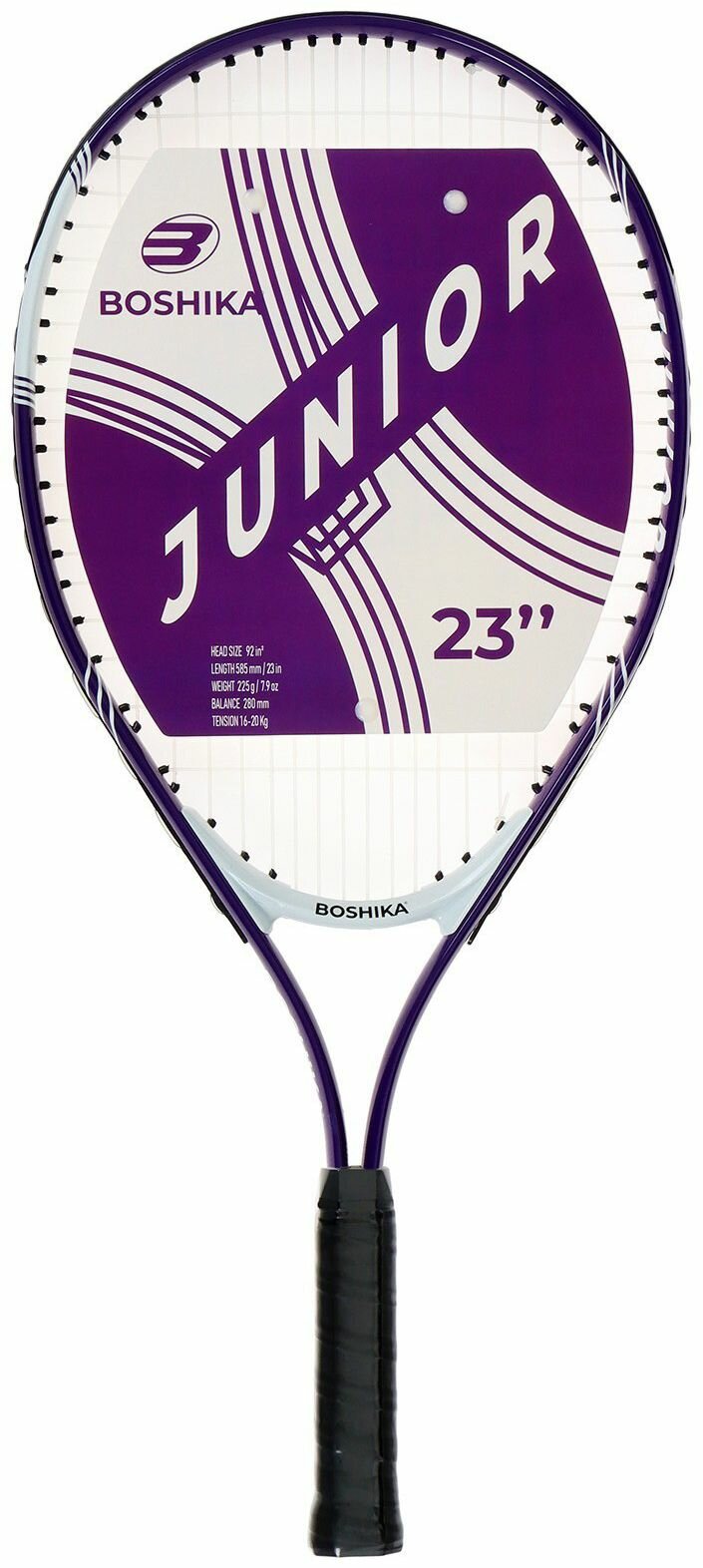 Ракетка для большого тенниса, детская спортивная теннисная ракетка в чехле, алюминий, цвет фиолетовый