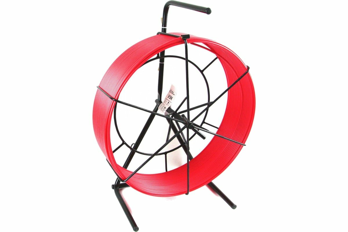 OlmiOn Протяжка для кабеля мини УЗК d=6 мм L=50 м в напольной кассете №3, красный СП-К3-6/50
