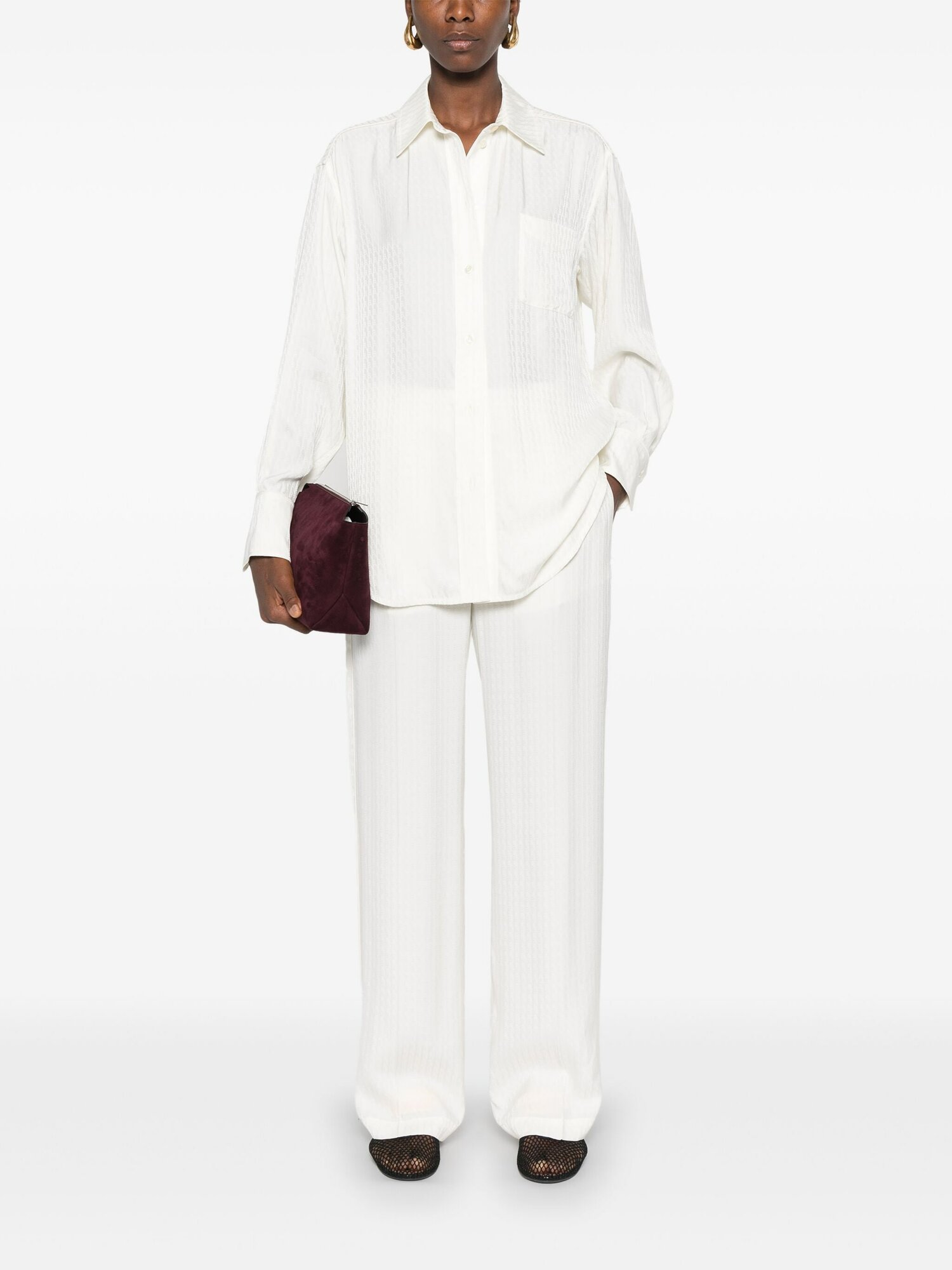 Рубашка Victoria Beckham, размер 8, white — фото 1