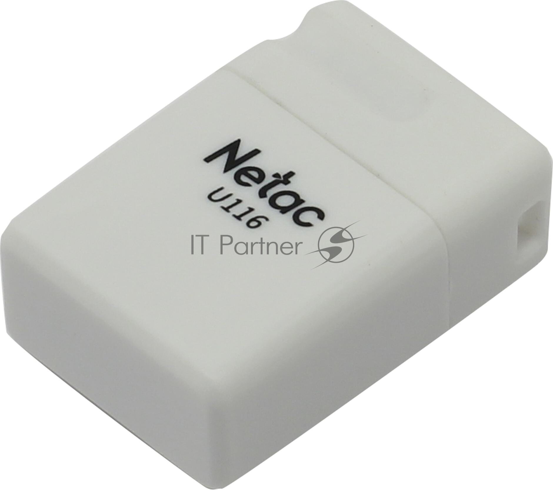 Флеш Диск Netac U116 32Gb , USB3.2, миниатюрная пластиковая белая