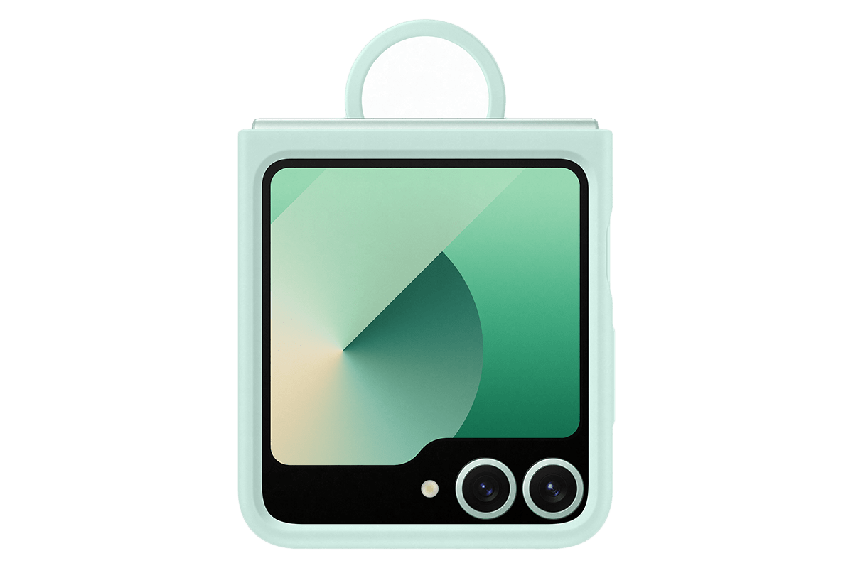 Чехол Samsung Silicone Case Z Flip 6 | Flip7 FE, мятный