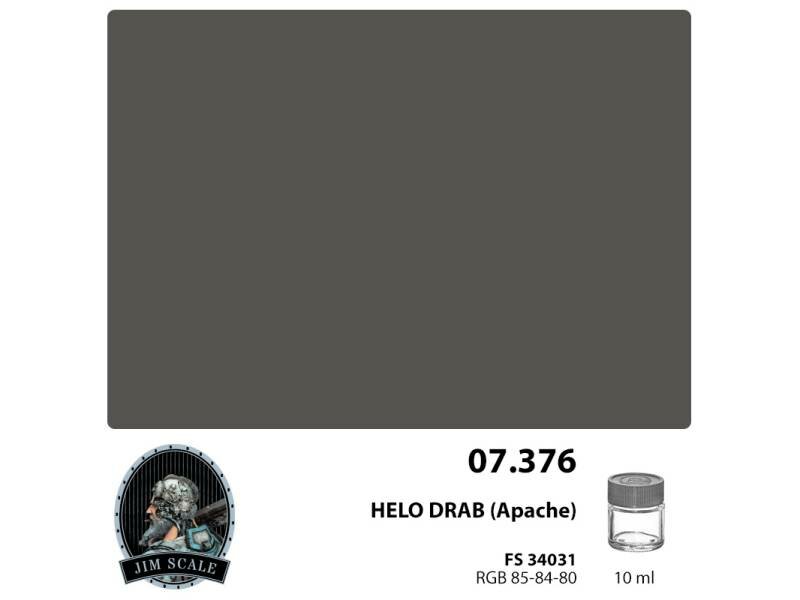 Спиртовая краска Jim Scale HELO DRAB FS 34031 (Apache), 10 мл