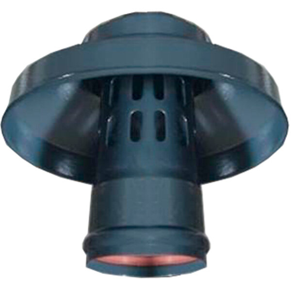 Rommer Оголовок с ветрозащитой D 80 черный (Алюминий)