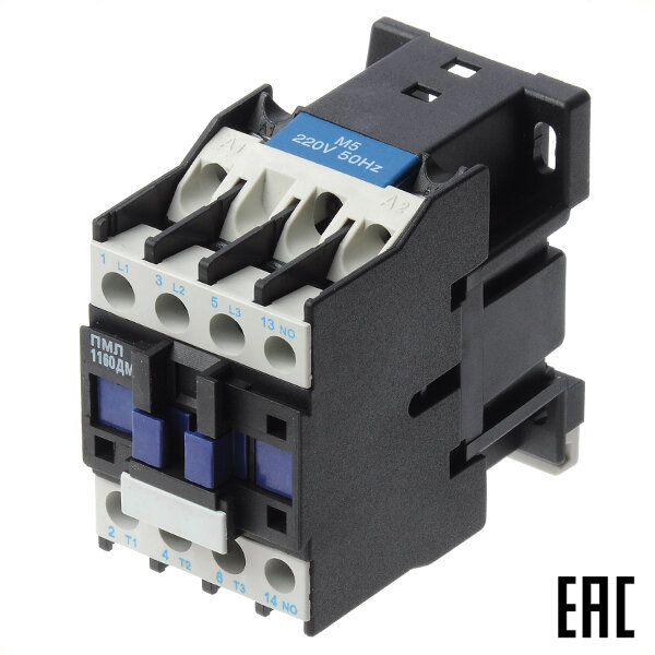 Пускатель магнитный ПМЛ 1160ДМ 220В 16А 1з IP20 без реле Электротехник