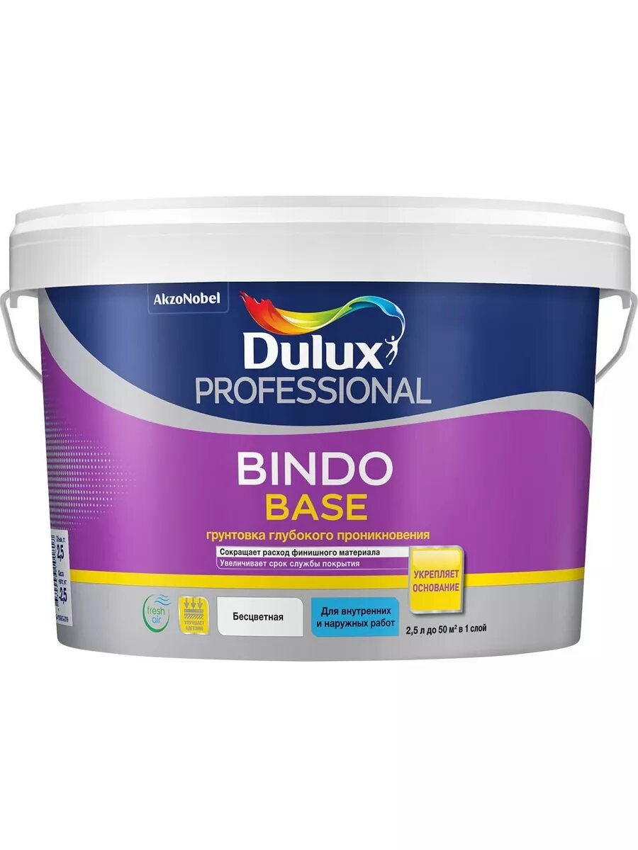 Грунтовка BINDO BASE глуб. проникновения, 2.5л