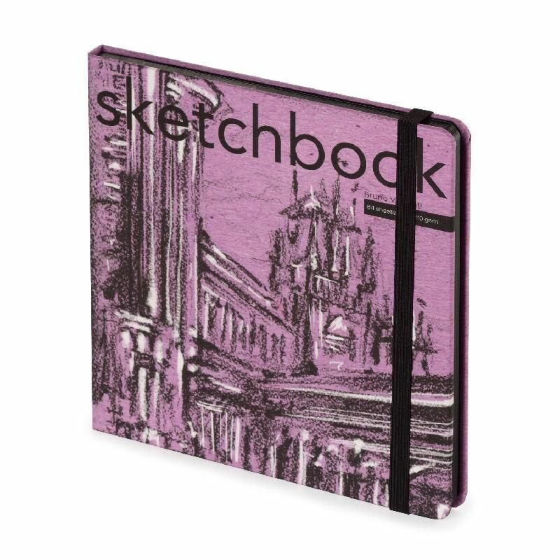 Блокнот-Sketchbook 200*200мм, 64л, Bruno Visconti, склейка, твердая обложка