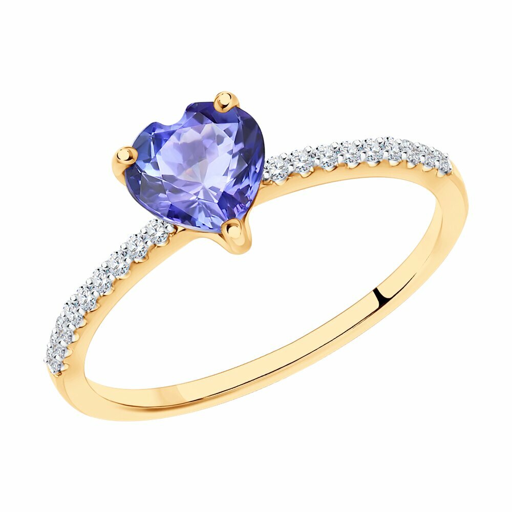 Кольцо, красное золото, 585 проба