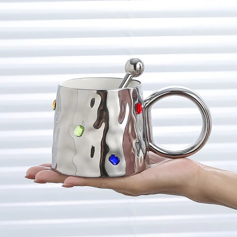 Керамическая кружка silver