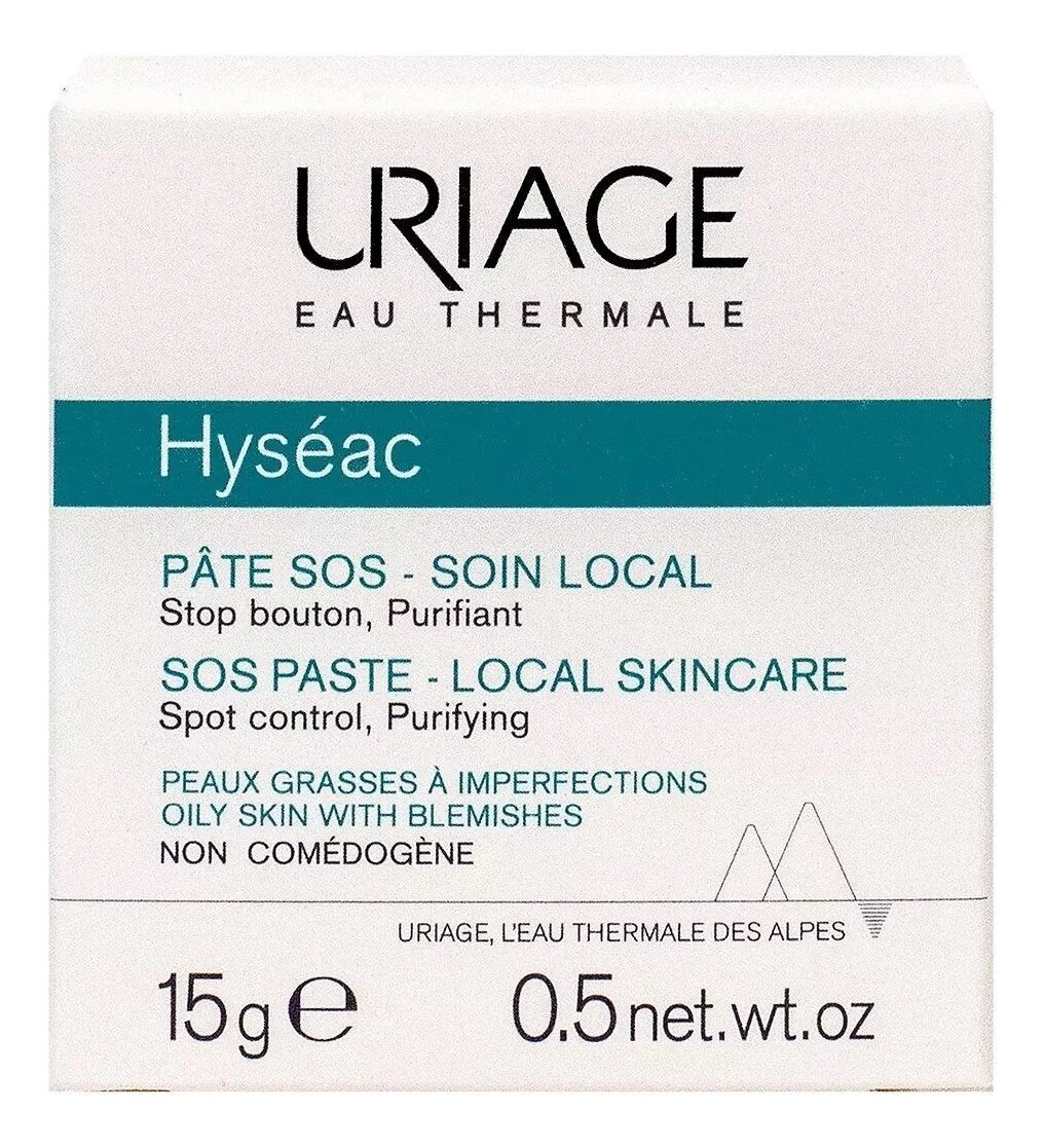 Паста против воспалений для проблемной кожи лица Uriage Hyseac Pate SOS Soin Local 15 г