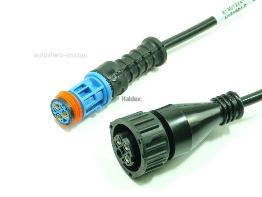 HALDEX 814012241 кабель дополнительный! EBS EB+ 5м 3pin DIN 72585 для COLAS/ILAS-E CANBUS\ Scania, BPW
