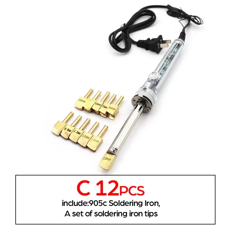 Электрический паяльник для кожи QJH C 12PCS