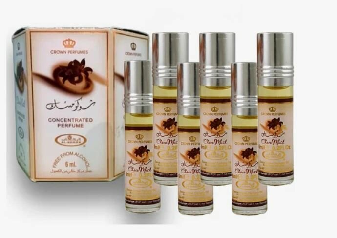 Масляные духи Al Rehab Choco Musk, 6 мл 6 шт---