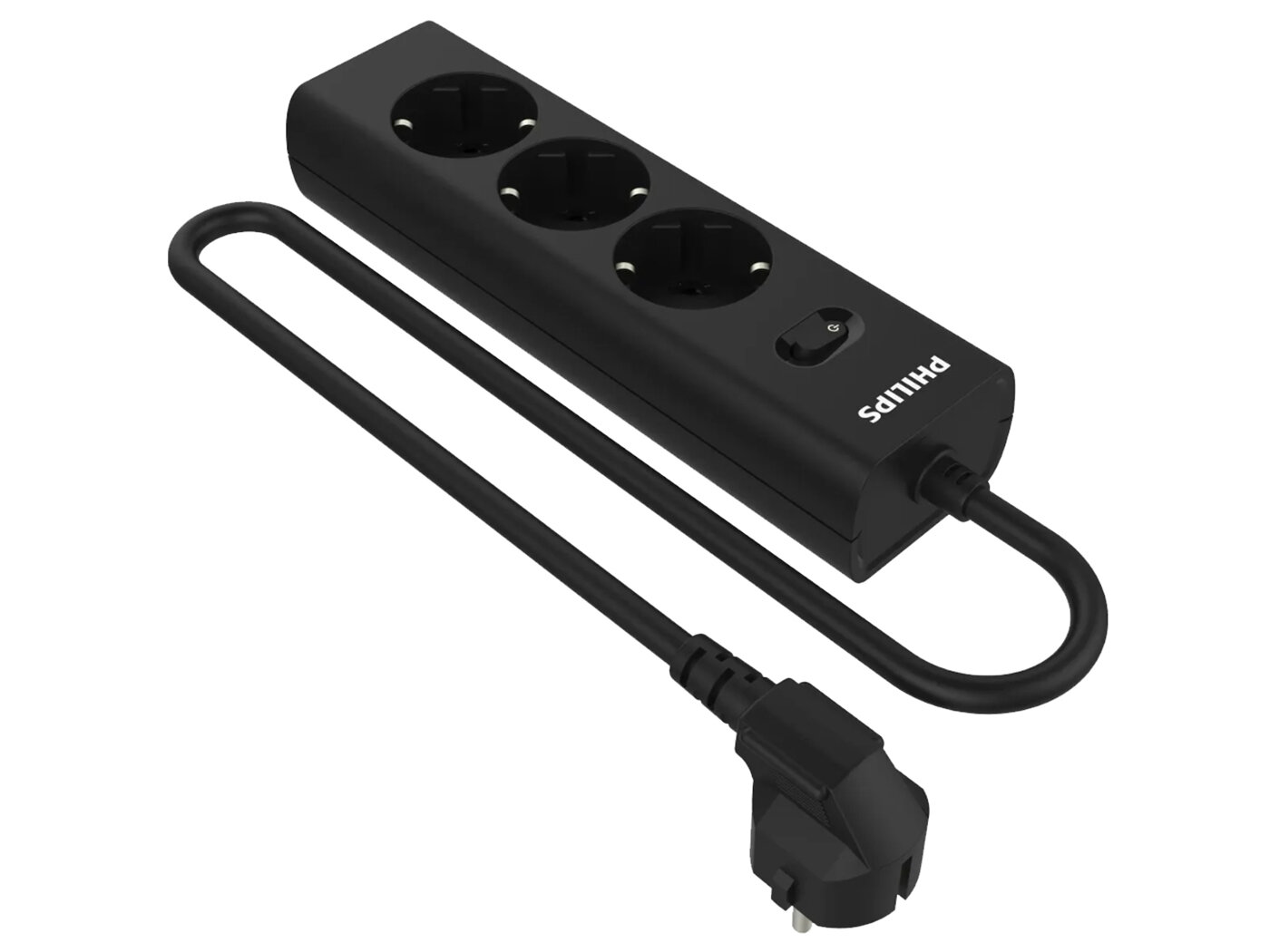 Сетевой фильтр Philips, 3 розетки, 3м, 2500Вт, Черный, CHP2135BB/51