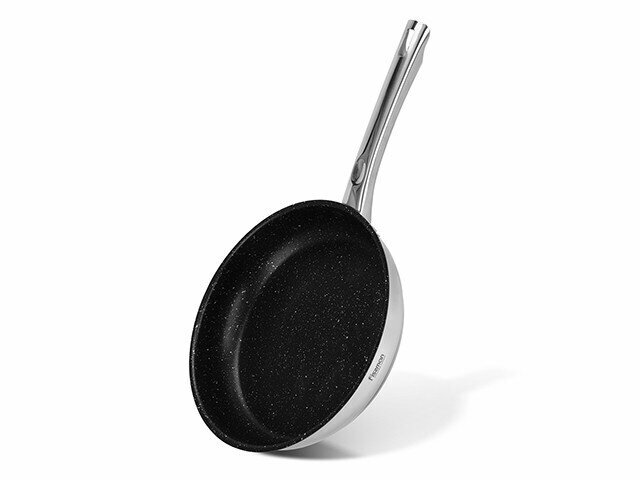 5528 FISSMAN Сковорода для жарки ELIA 24x5см (нерж. сталь с антипригарным покрытием BioEcolonPro) Ручка-нерж. сталь; Индукция