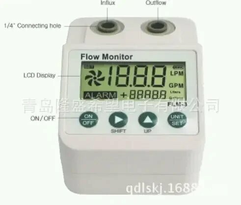 FLM-3 Водоочиститель электронный цифровой дисплей монитор фильтр расходомер воды сигнализация и функция экономии энергии расходомер воды