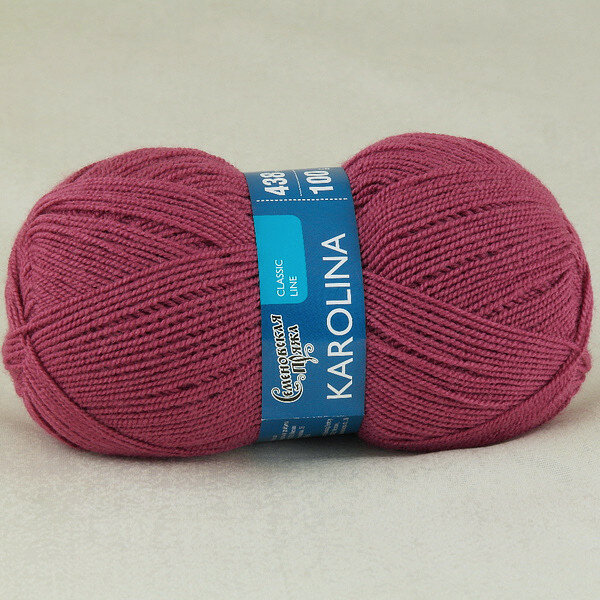 Пряжа Семеновская каролина 60050 фуксия (5 мотков)