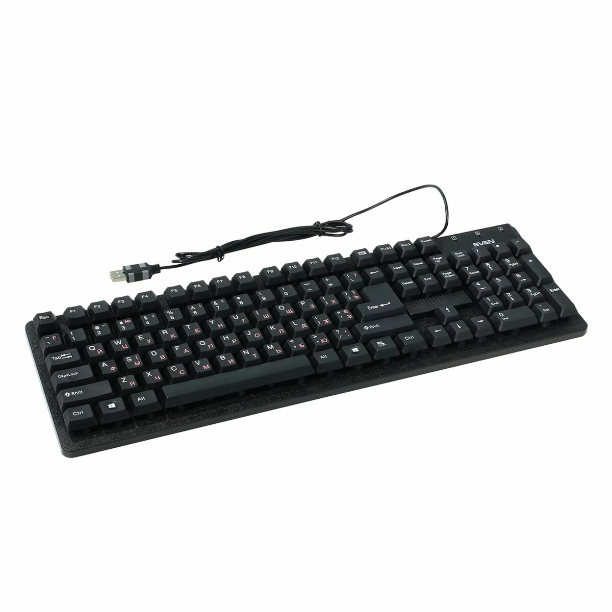 Клавиатура Sven Standard 301, USB, 104 кнопки, черный (SV-03100301UB), 20шт.