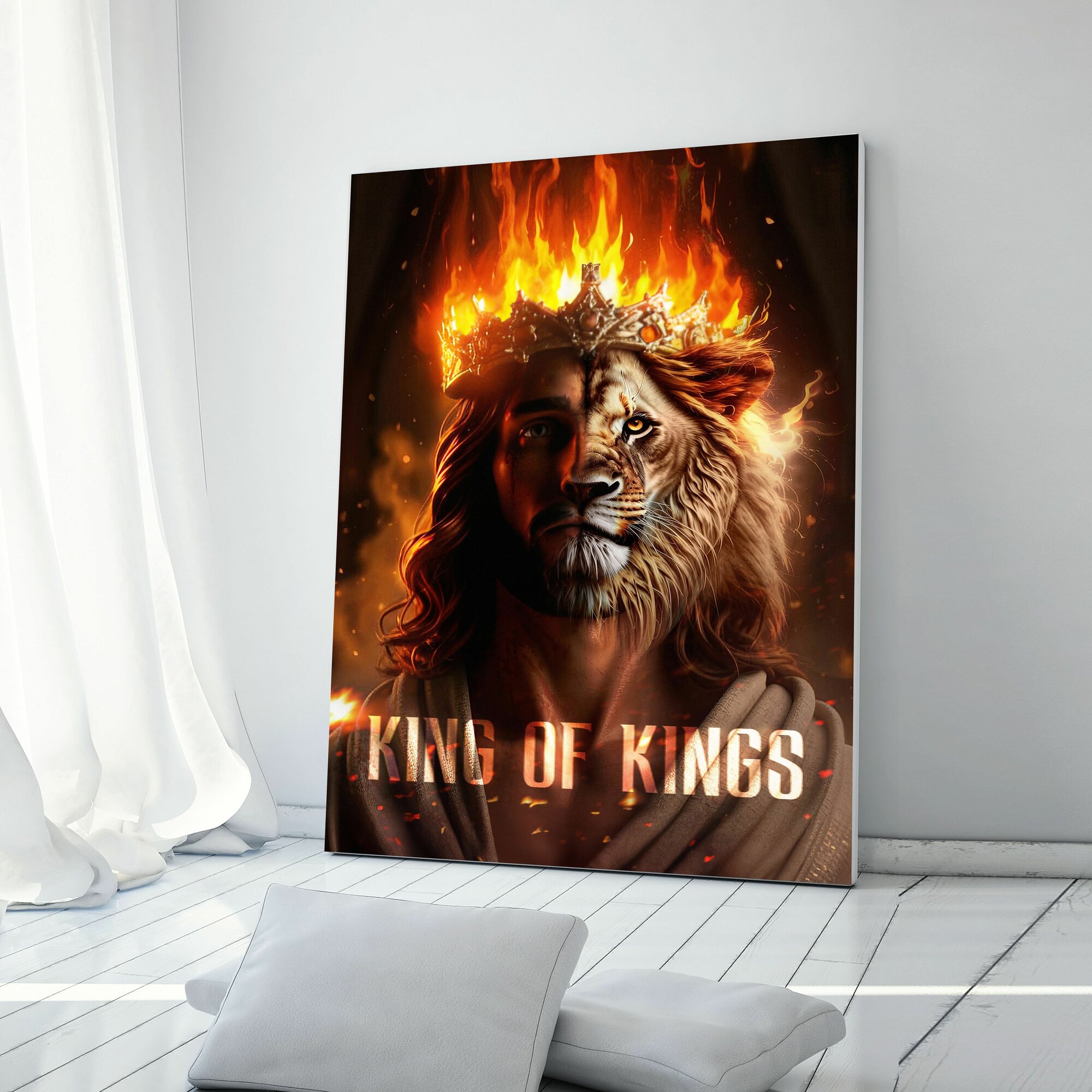 Картина для интерьера на холсте. Мотивирующая. Христианская. 50*70