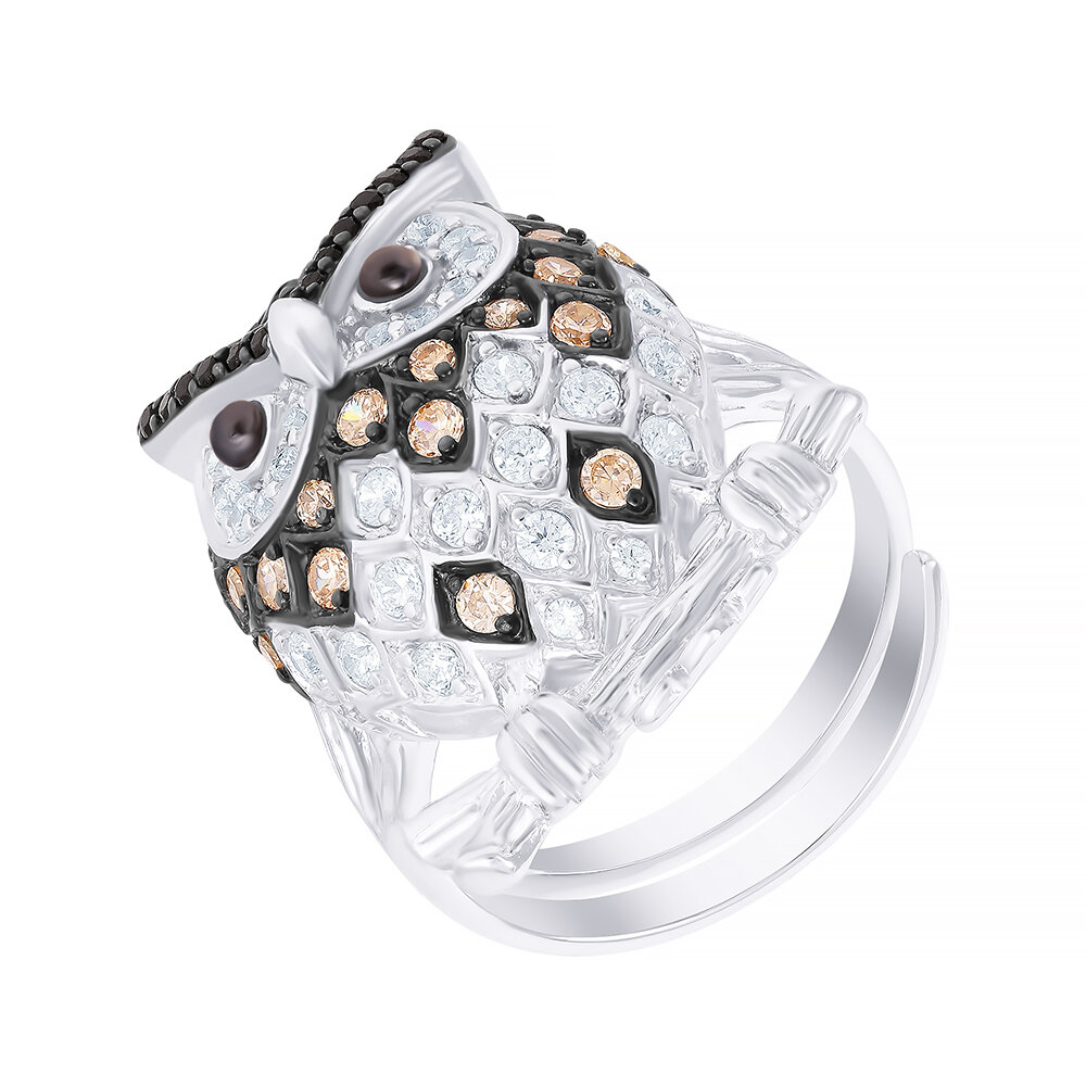 Кольцо, серебро, 925 проба