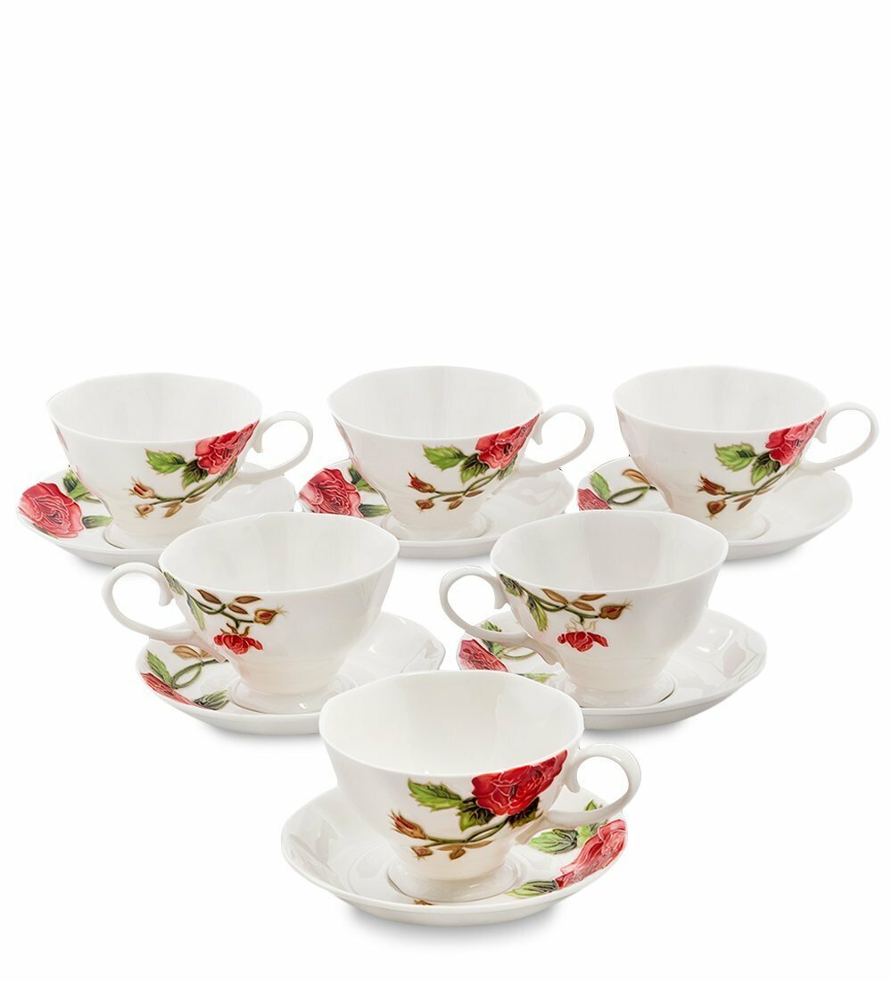 Чайный набор на 6 перс. "Роза Рафаэлло"