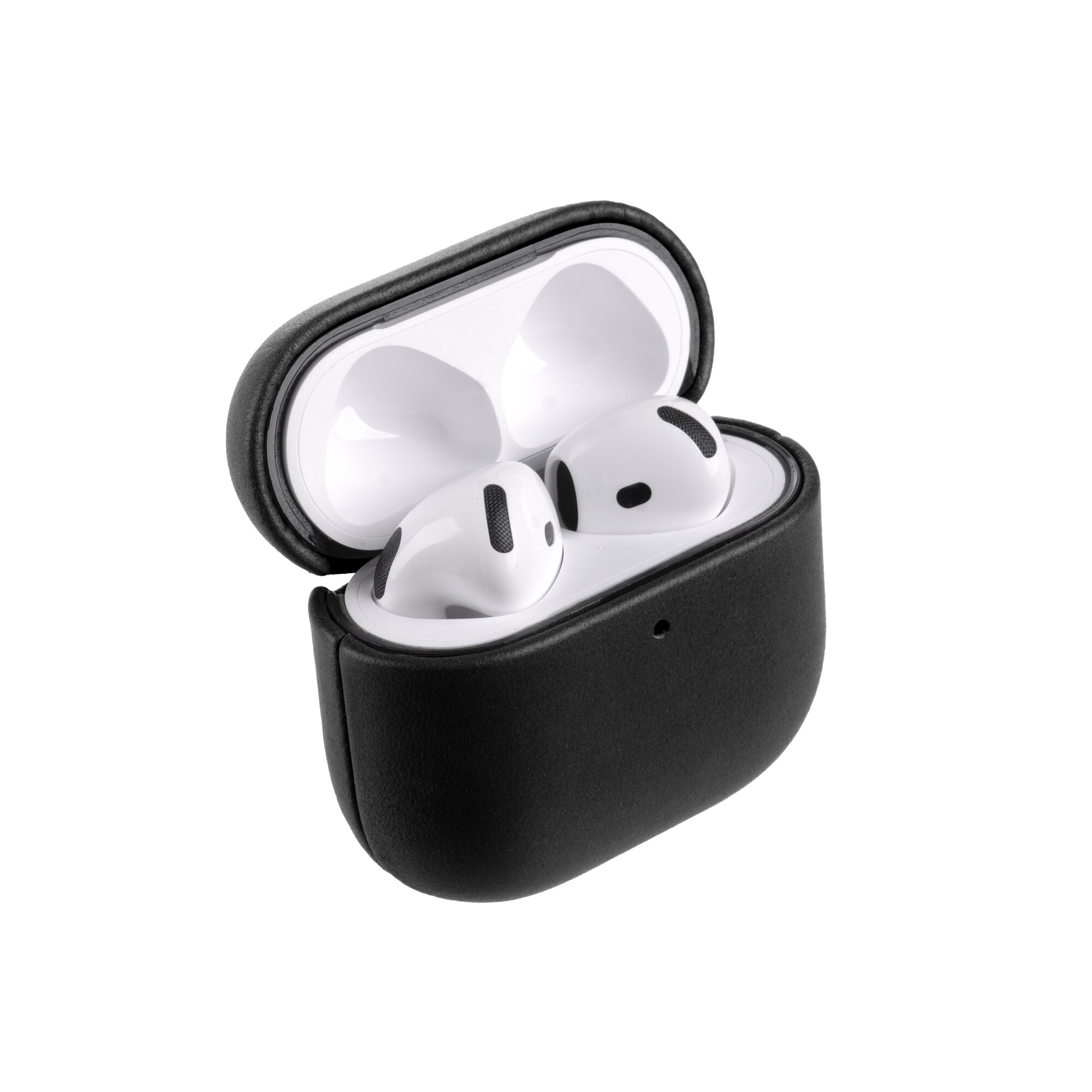Кожаный чехол для наушников AirPods 4 - Origin Series, винтажный черный