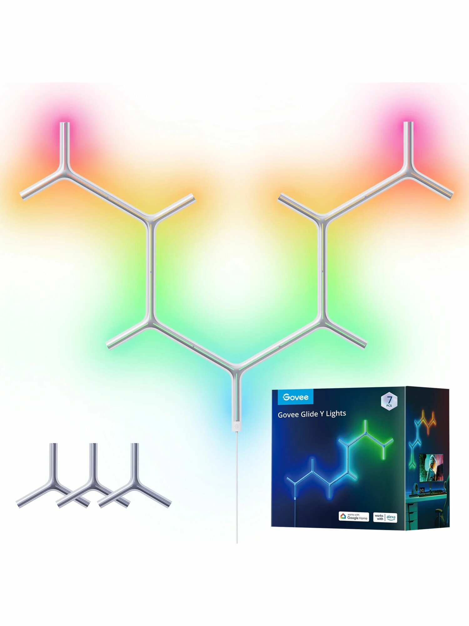 Световые панели Govee Glide Type Y, 7шт, H6065301