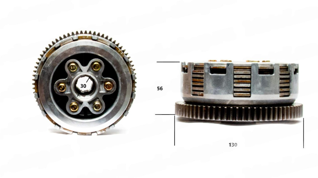 Барабан сцепления 165FMM/166FMM/172FMM 73 зуба d-30