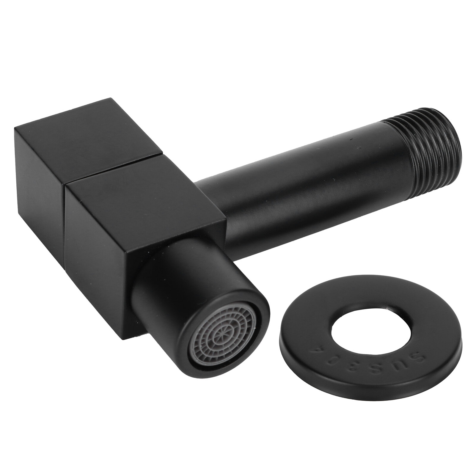 G1/2 черный смеситель для раковины, балконный одиночный смеситель для холодной воды, гравитационное литье, аксессуары для оборудования