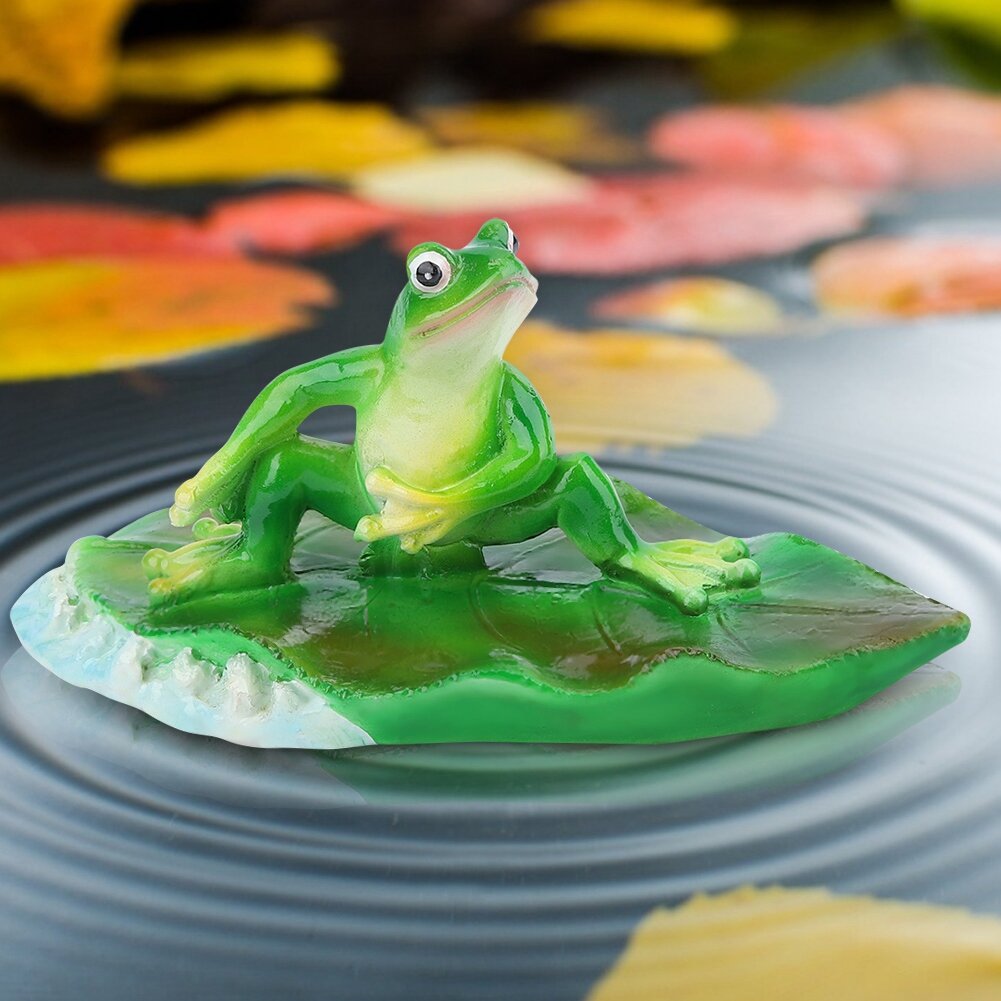 Искусственный плавающий водяной цветок для декора дома и вечеринок, праздников, материал синтетический резина, цвет зеленый, длина 17 см, упаковка 1 штука, для декора внутренних и внешних помещений, садовых прудов, бассейнов, фонтанов, ванн