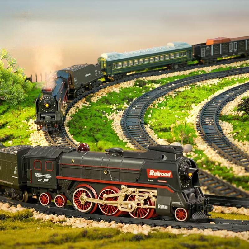 Ретро паровая модель поезда игрушка дл Подарки на 2025 год