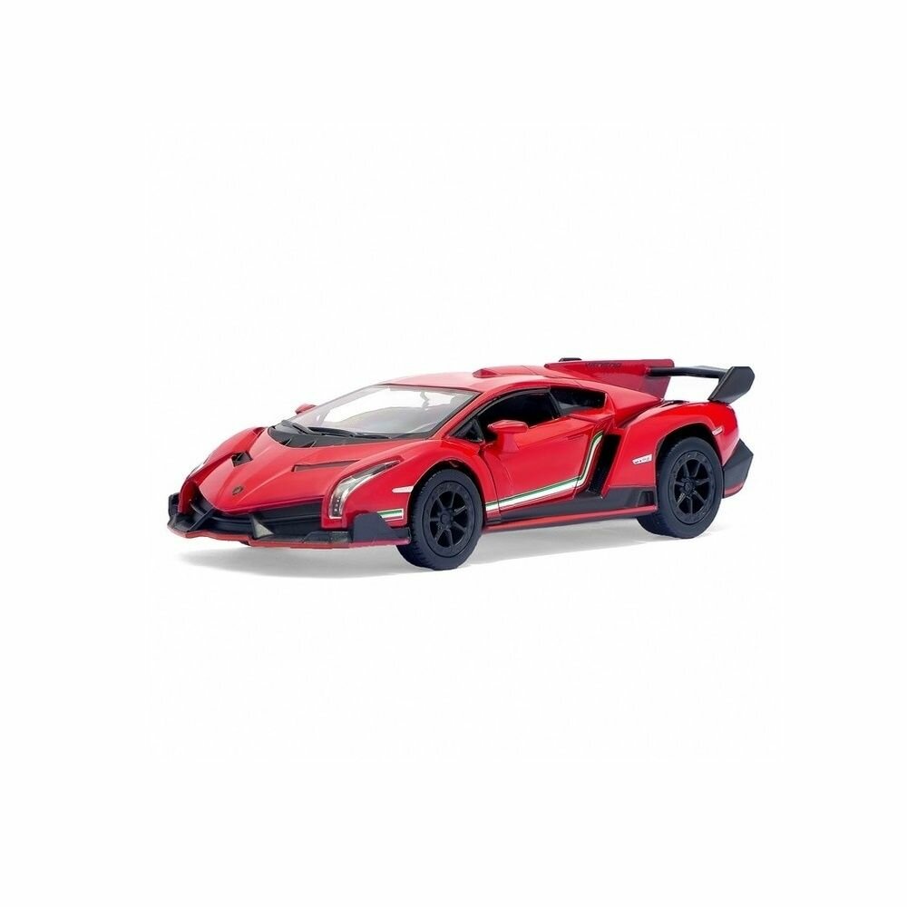 Модель машины Kinsmart "Lamborghini Veneno", масштаб 1:36, красная инерционная