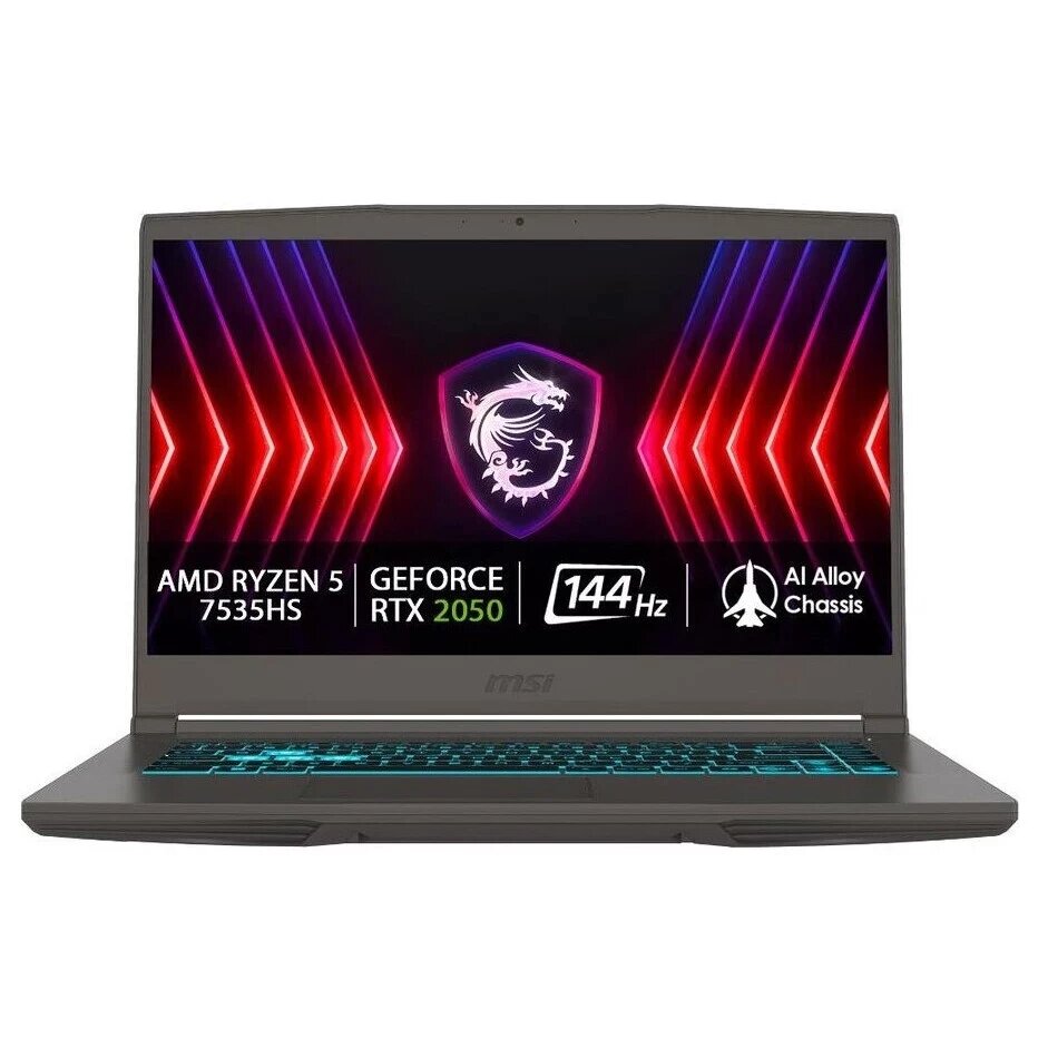 Ноутбук MSI Thin A15, 15,6", Ryzen 5, SSD1TB, RTX3050, 16Gb, серый