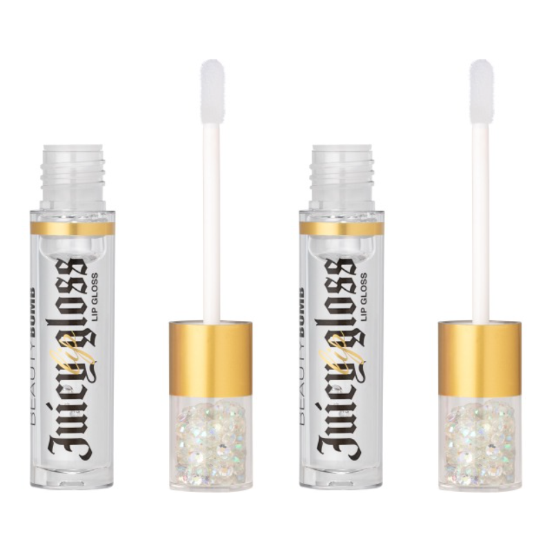 Блеск Beauty Bomb для губ Lip gloss «Juicy», тон 07 глянцевый прозрачный, 3,4 мл, 2 штуки