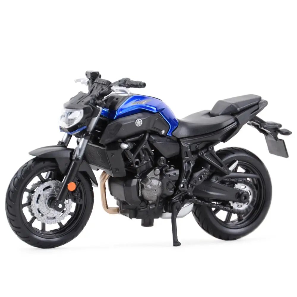 Maisto 1:18 2018 Yamaha MT07 металлический мотоцикл