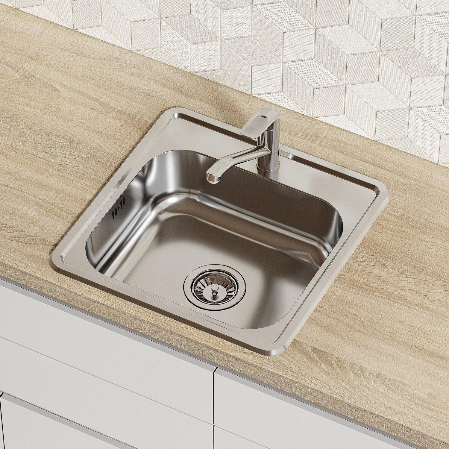 Мойка IDDIS Strit S STR48P0i77 нержавеющая сталь полированная 485*485