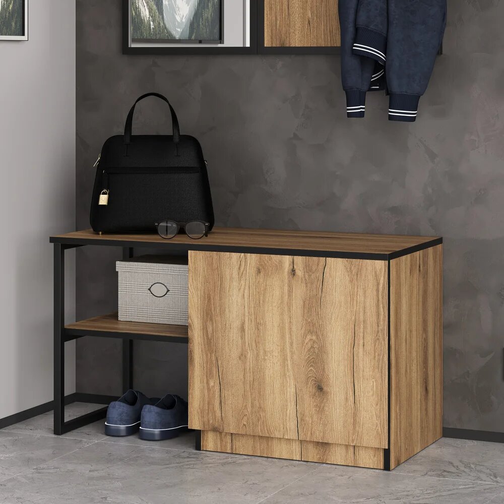 Тумба с полкой DIWO Элиста 90х50х40 см, дуб крафт в стиле лофт