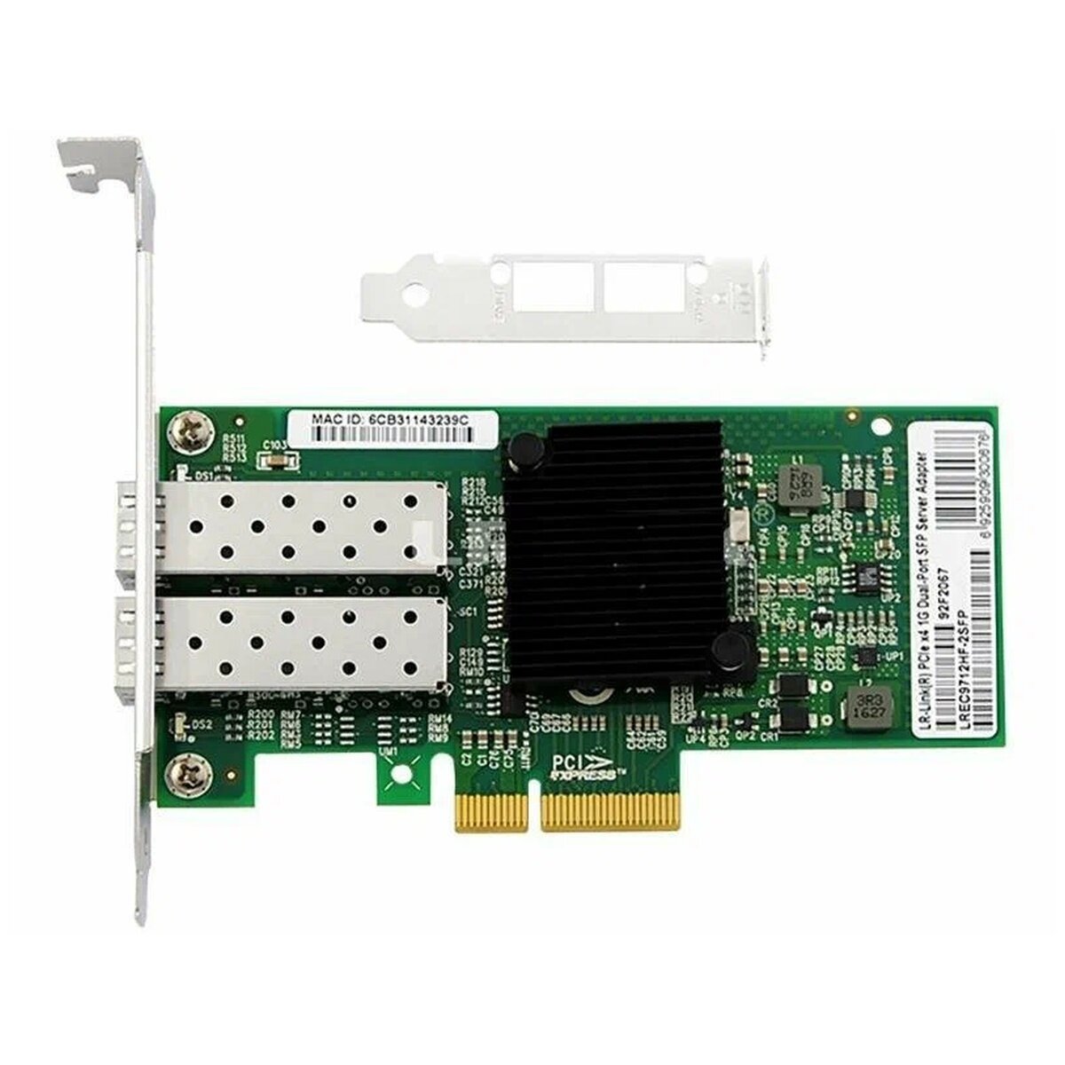 LREC9712HF-2SFP Сетевой адаптер PCIE 1GB 2SFP Intel I350 (300676)