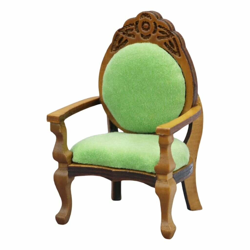 Миниатюрное кресло для кукольного дома