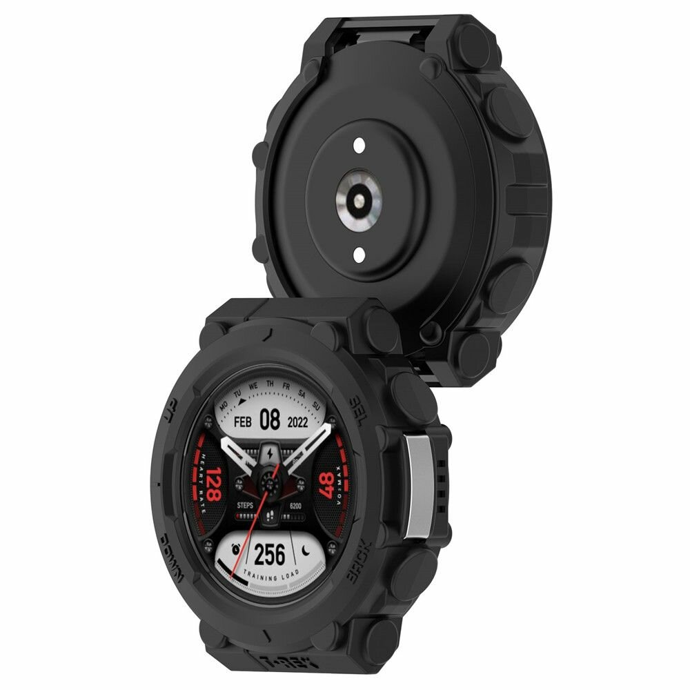 Силиконовый защитный чехол бампер для Amazfit T-Rex 2 с противоударными свойствами