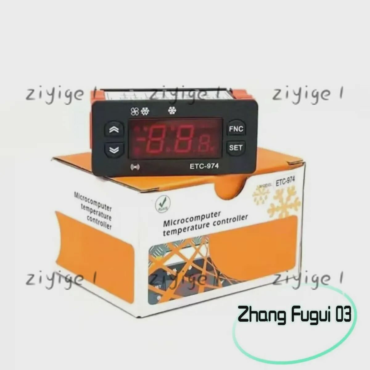 Температурный контроллер ETC-974 холодильный холодильник с двумя сенсорными проводами охлаждения