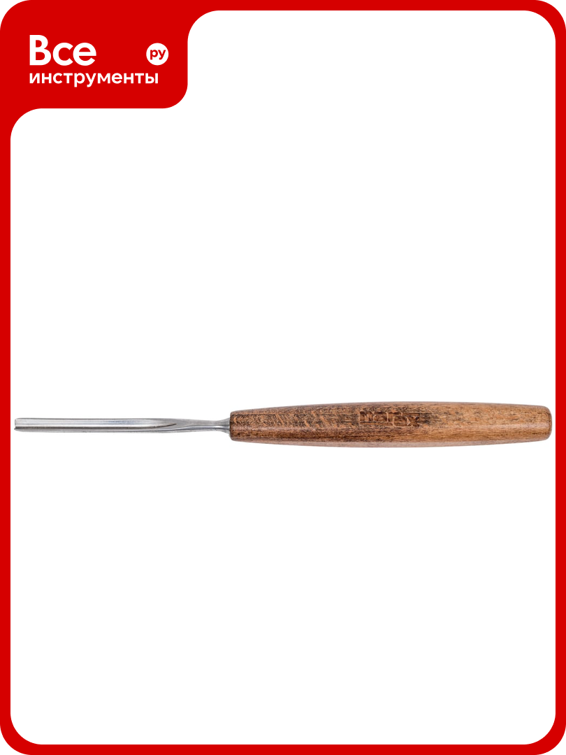 Резец по дереву NAREX PROFI острый 826904, с профилем, из хром-ванадиевой закаленной стали