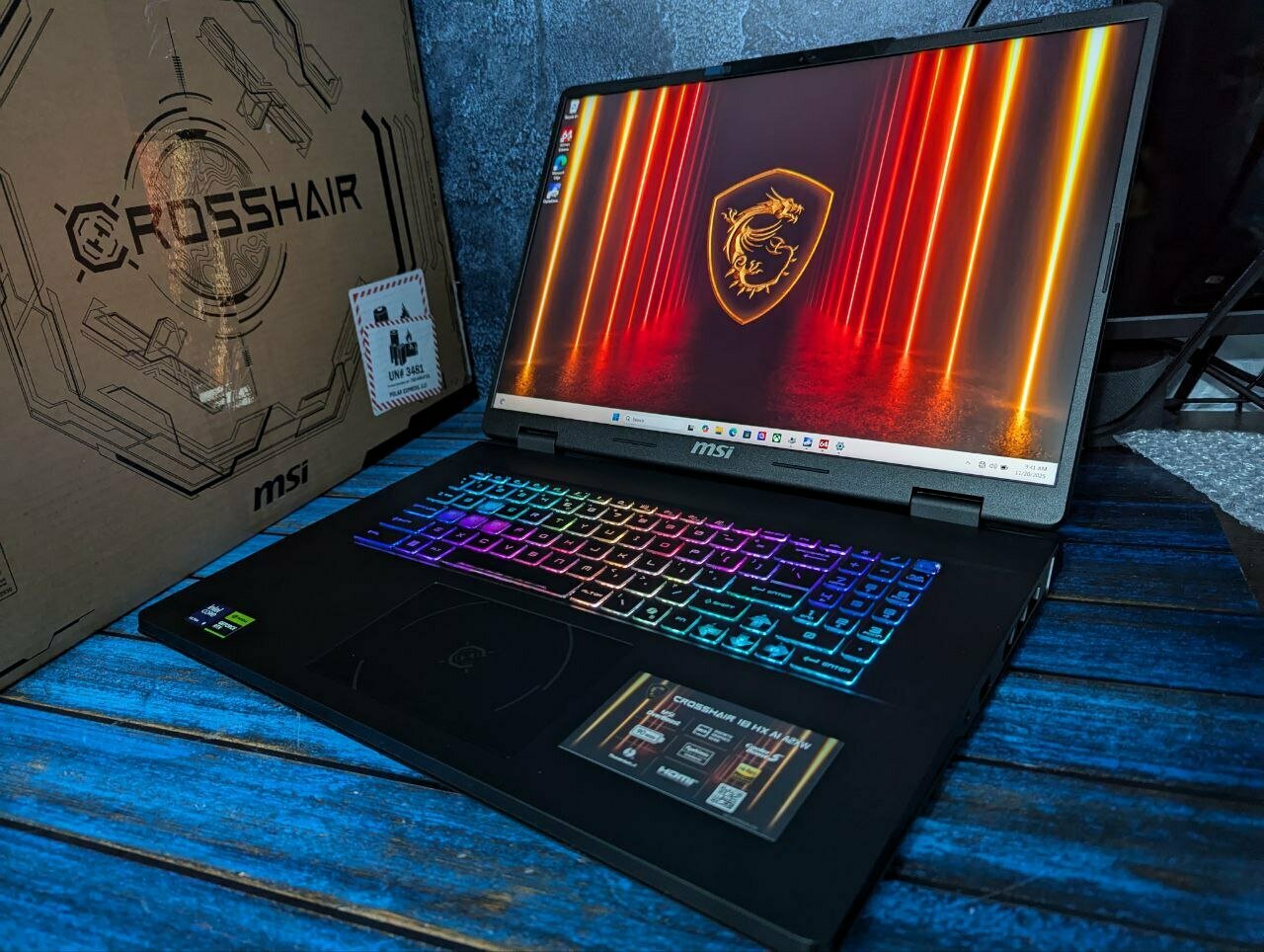 Msi crosshair 18, ultra 9 275hx, rtx 5070, 2k экран, 32gb, 1tb, new open box