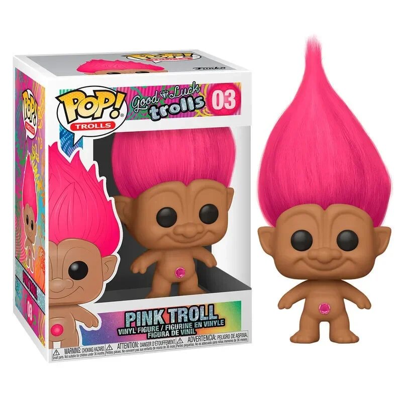 Funko POP Trolls Розовый Тролль 03 в коробке