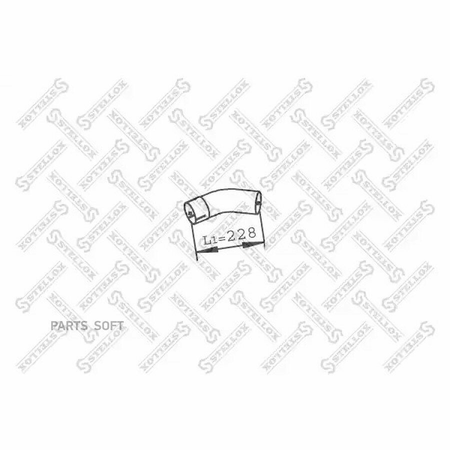 82-03807-SX_труба глушителя выxлопная !1-изг \ IVECO от официального дистрибьютора, STELLOX, артикул 8203807SX