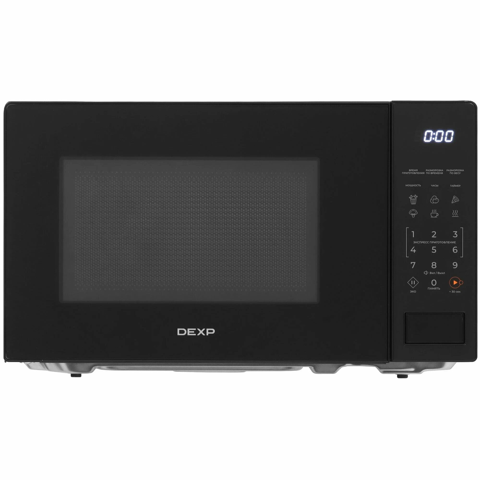 Микроволновая печь DEXP MW20-B02E, 700 Вт, 20 л, 6 программ, черная