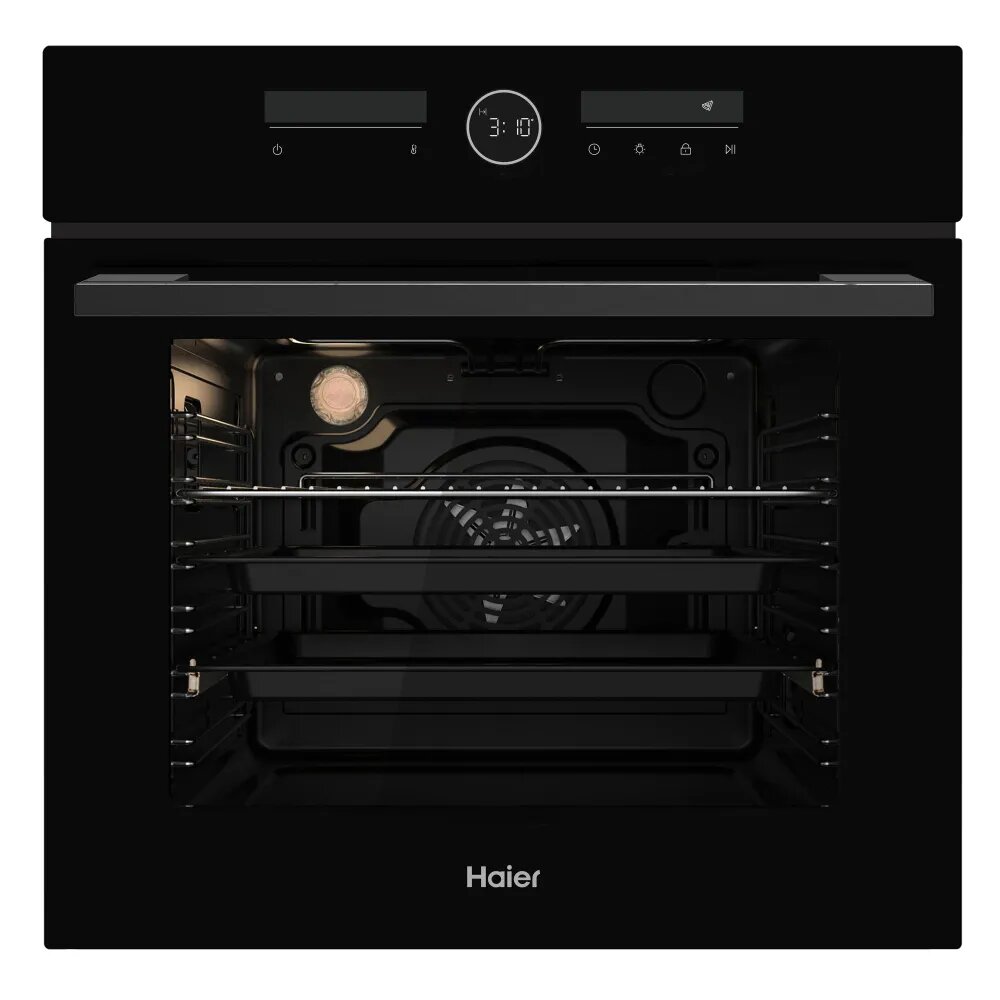 Духовой шкаф Haier "HOX-FT5AMTMB", электрический, гриль, 76 л, чёрный