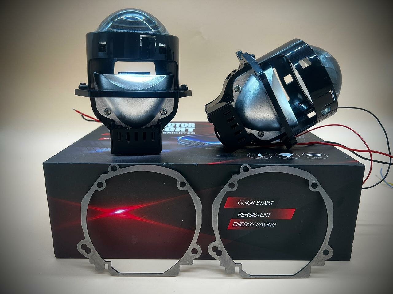 Би лед линзы для Honda Crosstour 2009-2015 / Светодиодные линзы на Хонда Кросстур