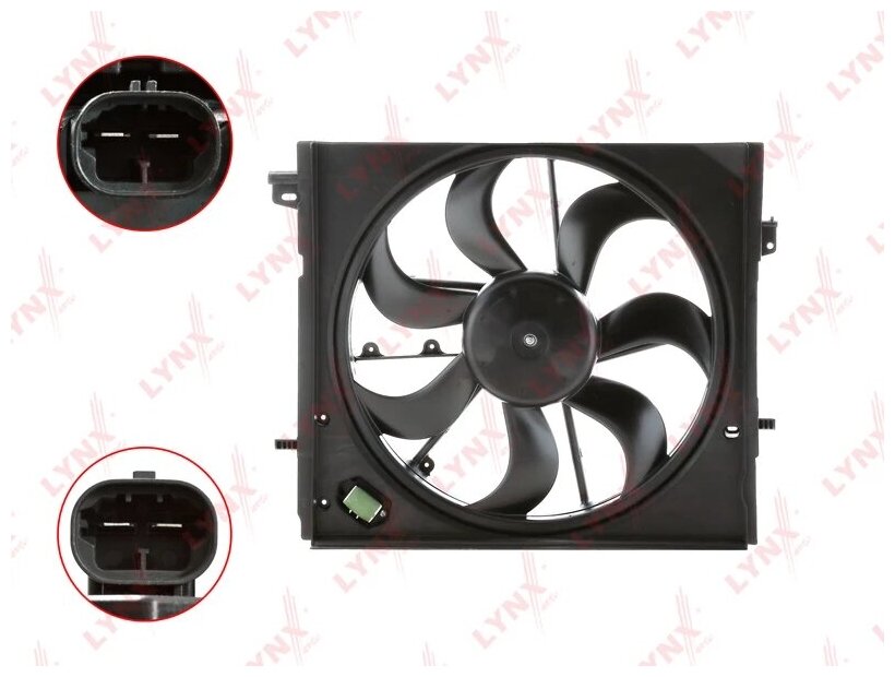LYNXAUTO RF1571 Вентилятор радиатора с кожухом LYNXauto RF1571